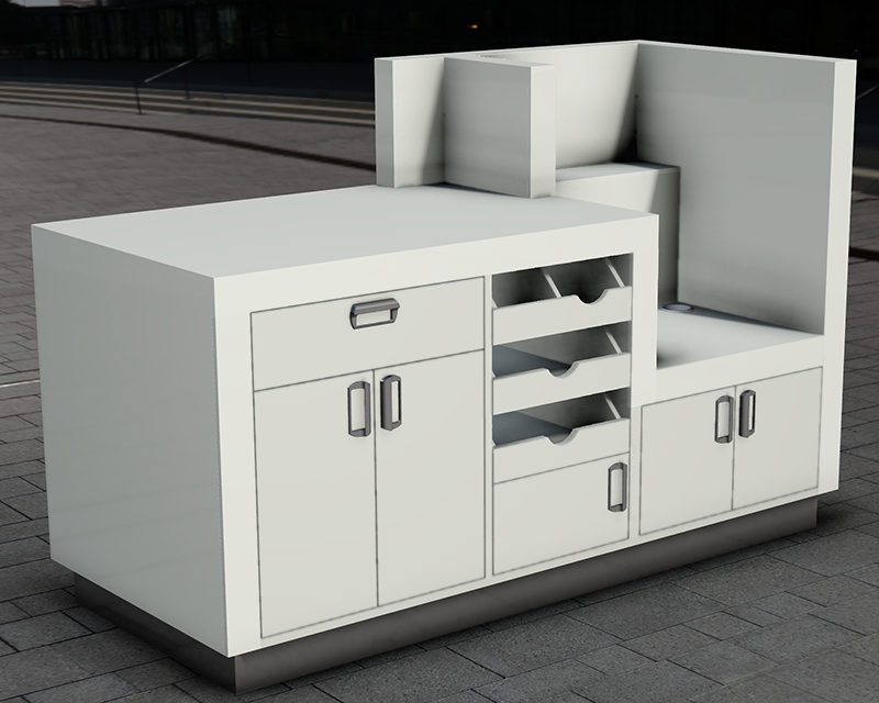 Custom Casework CAD Renderings | Architectural Casework, Inc.